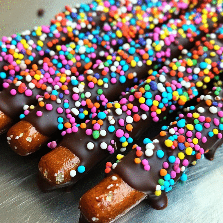 Chocolate Covered Pretzel Rods with Sprinkles – A Sweet & Salty Treat ...
